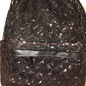 alex & max | Bags | Alex Max Sequin Backpack Black | Poshmark